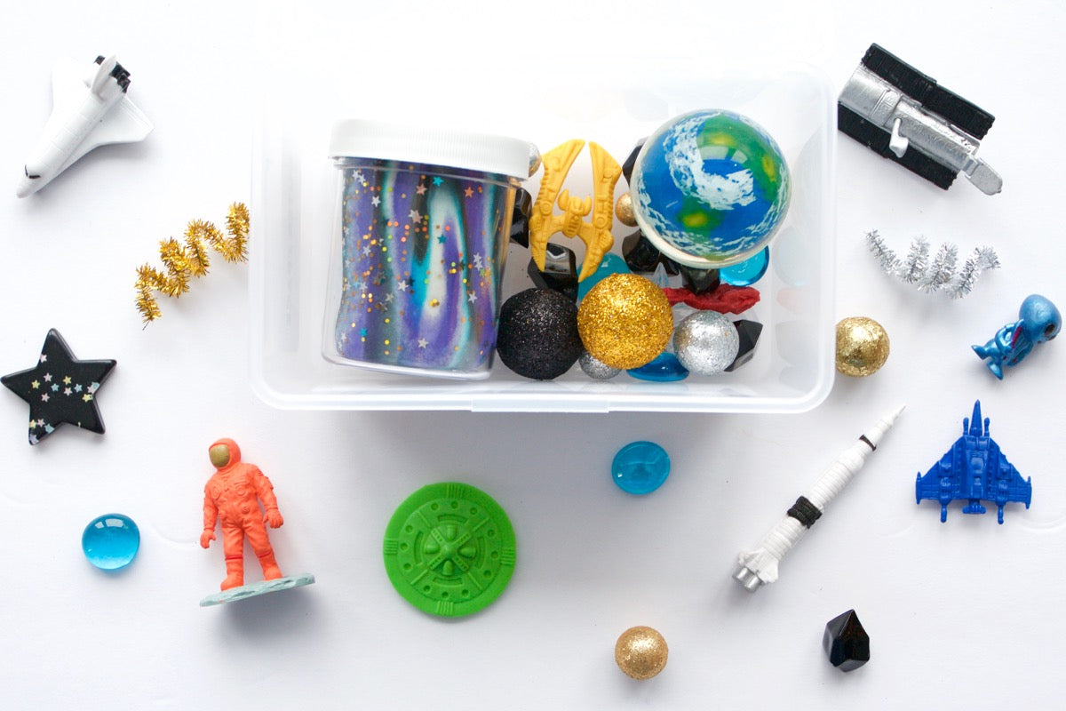 Outer Space Mini Playdough Sensory Kit Open Ended Toys – Doughnique